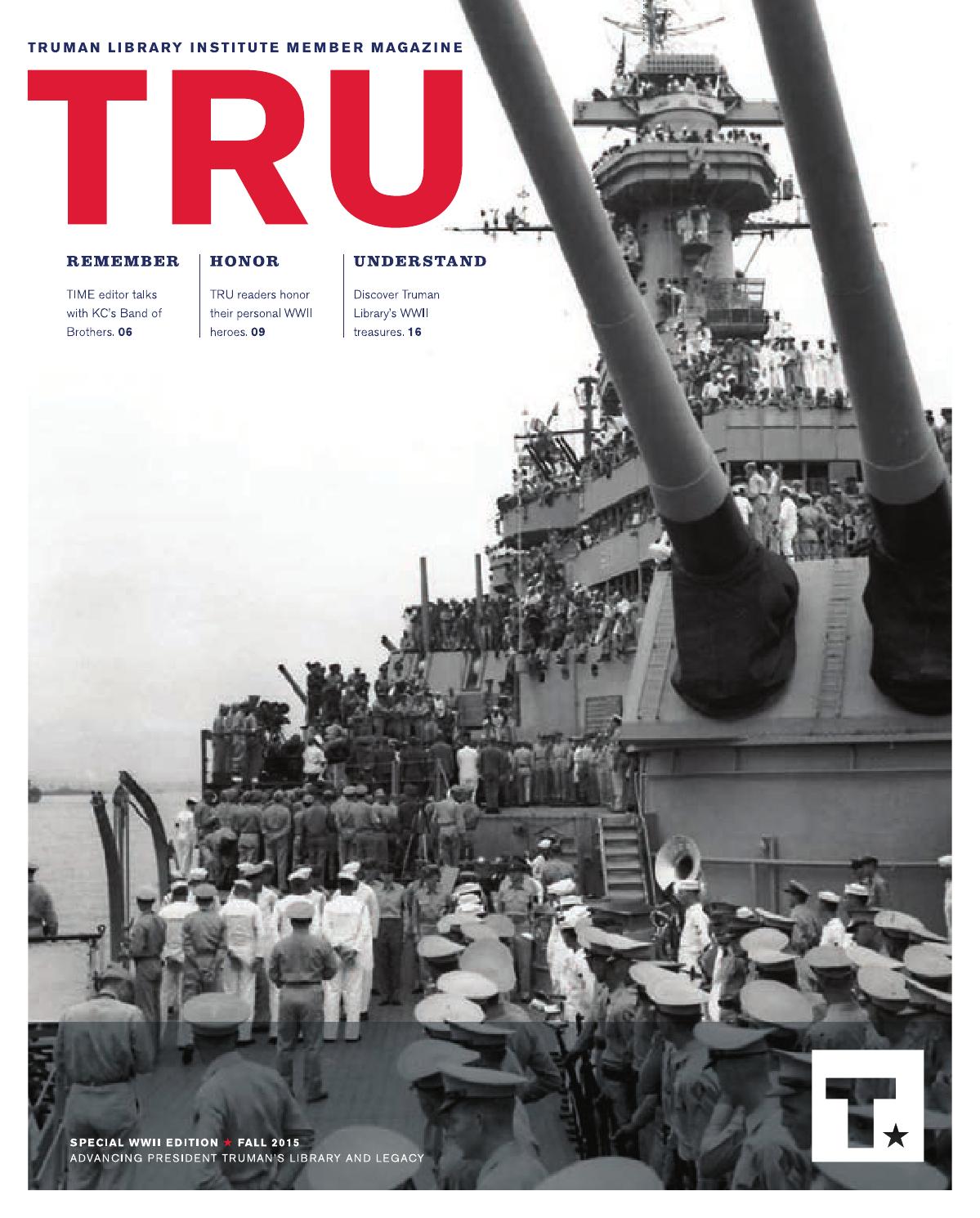TRU Magazine | Special WWII Edition - Fall2015 by Truman Library ...