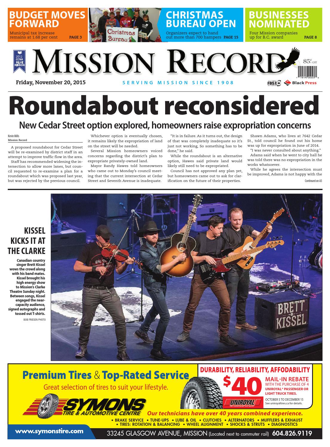 Mission City Record, November 20, 2015 by Black Press Media Group - Issuu