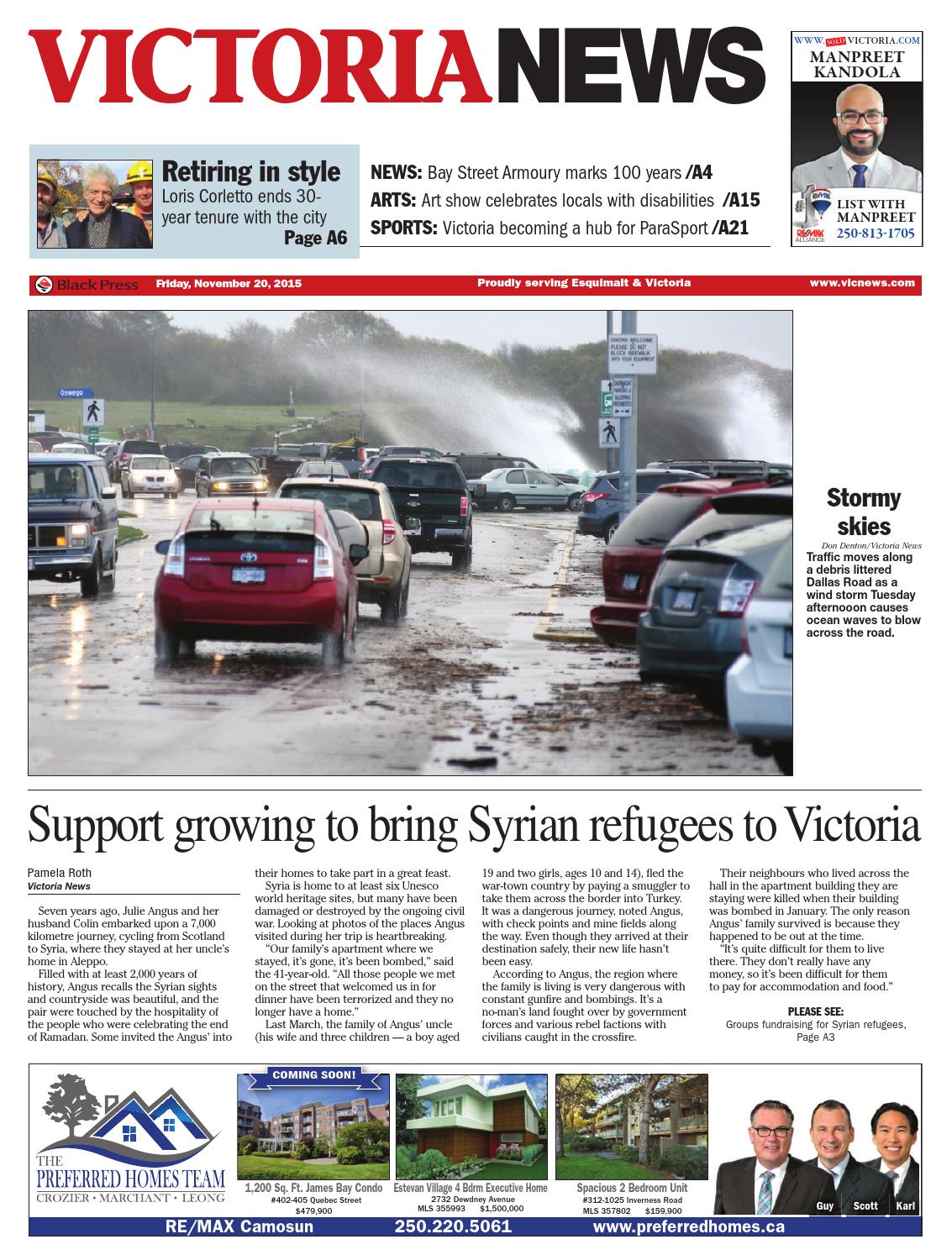 Victoria News, November 20, 2015 by Black Press Media Group - Issuu