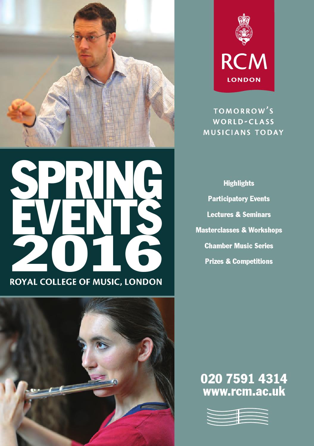 Royal College of Music Spring Events Guide 2016 by Royal College of ...