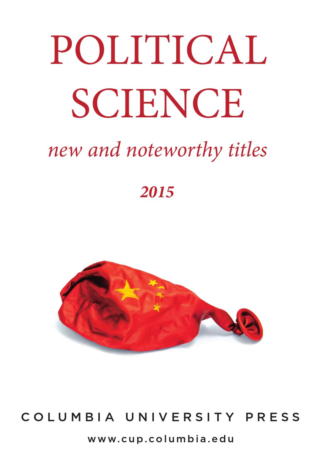 2016 Columbia UP Political Science Catalog by Columbia University Press ...