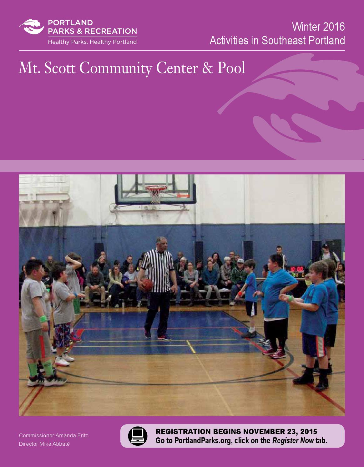 Mt Scott Community Center Winter Activities 2016 by Portland Parks ...