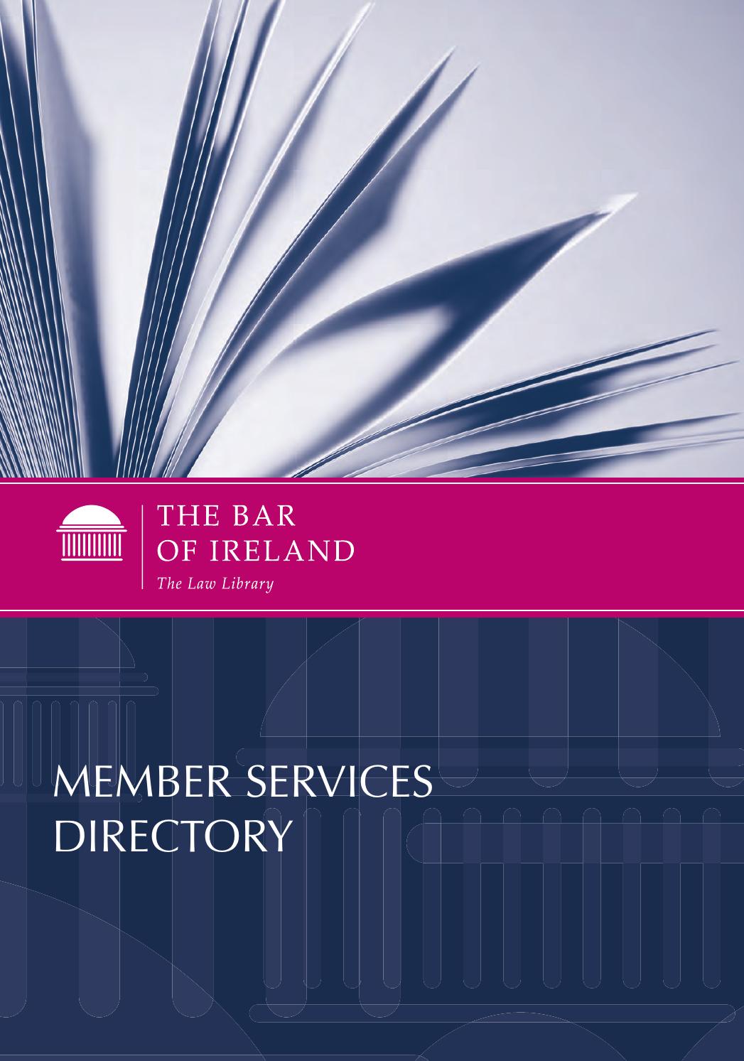 The Bar Membership Services Directory by Th!nk Media - Issuu