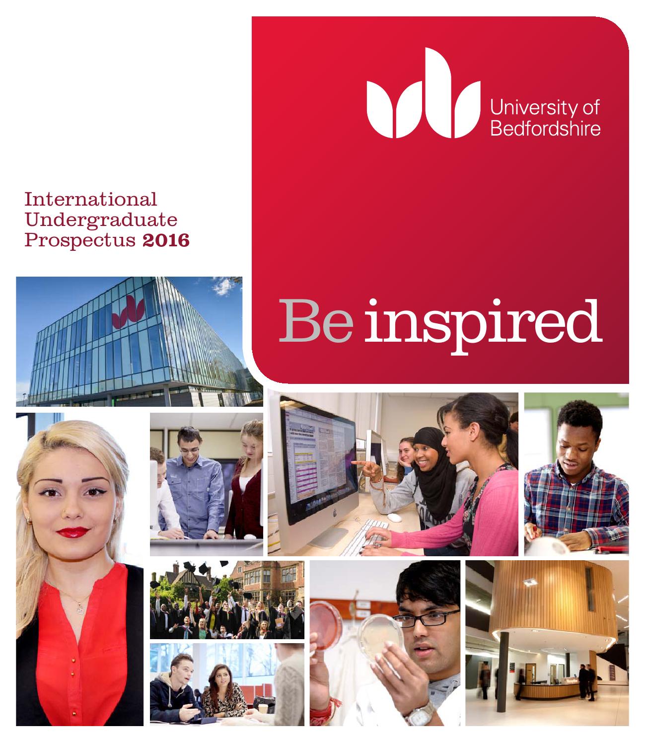 International Undergraduate Prospectus by University of Bedfordshire ...
