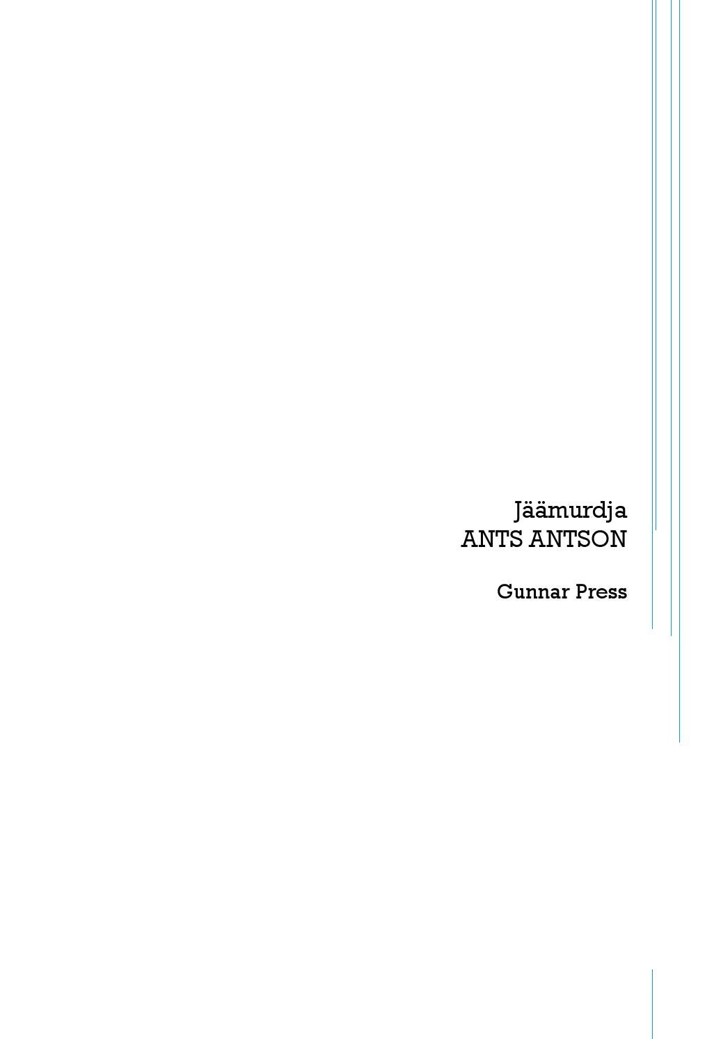 Jaamurdja Ants Antson by Rahva Raamat - Issuu