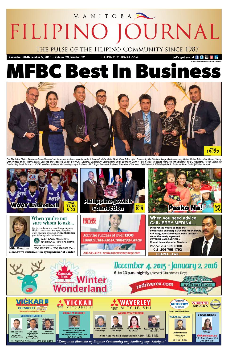 Filipino Journal Manitoba Edition Nov 20 Dec 05 2015 By Filipino filipino-journal-manitoba-edition-nov-20-dec-05-2015-by-filipino