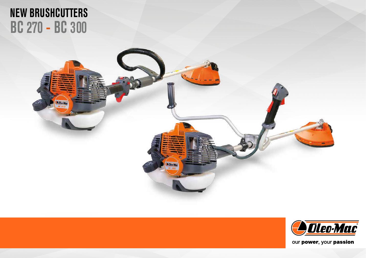 Oleo-Mac - BC 270 and BC 300 brushcutters by Emak Spa - Issuu