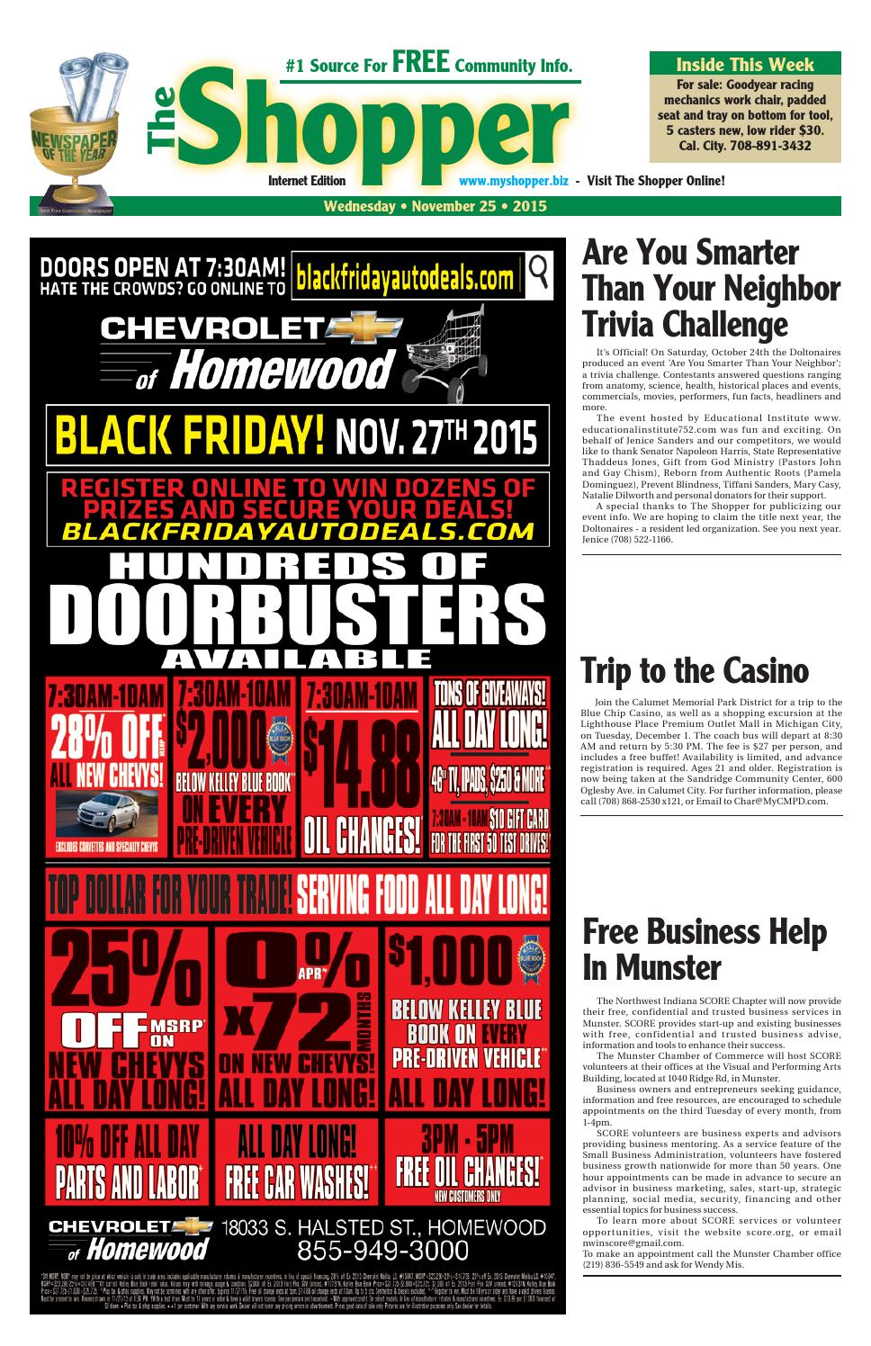 The Shopper 11/25/15 by The Shopper - Issuu