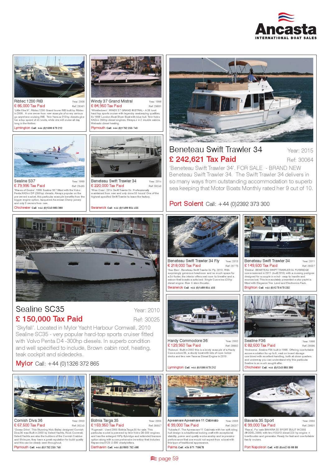 The Ancasta Winter Collection 2016 by Ancasta International Boat Sales ...