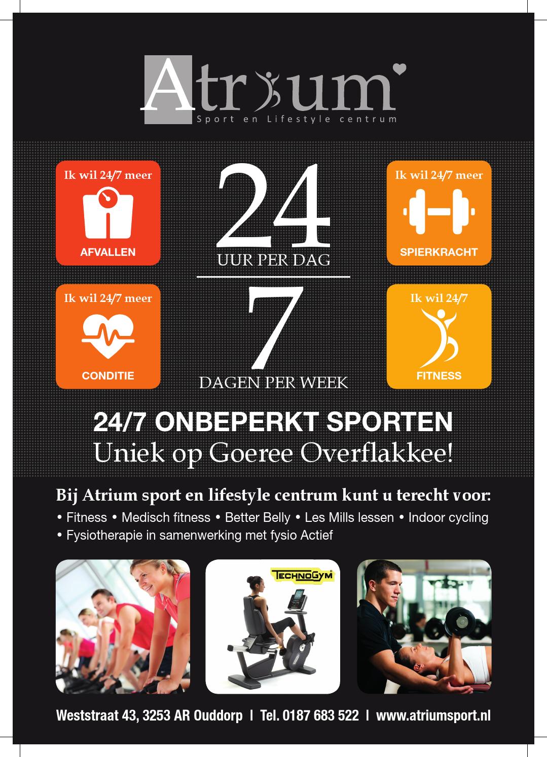 Fitnesscentrum Atrium 24/7 sporten flyer by Fitness Media - Issuu