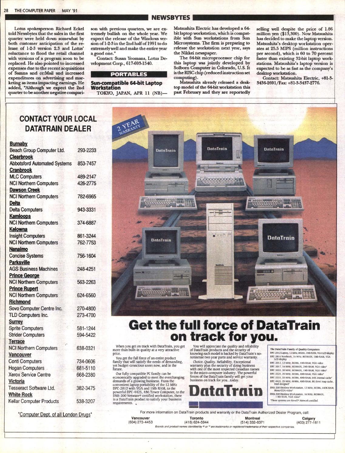 1991 05 The Computer Paper - BC Edition by The Computer Paper - Issuu