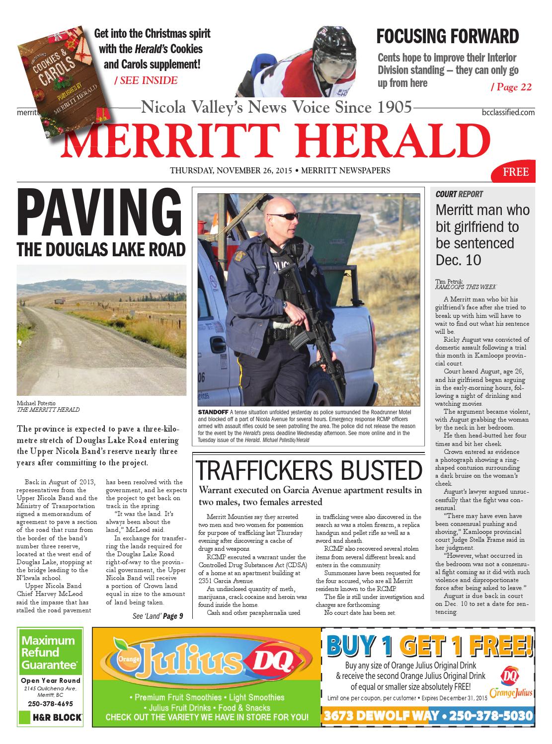 Merritt Herald, November 26, 2015 by Black Press Media Group - Issuu