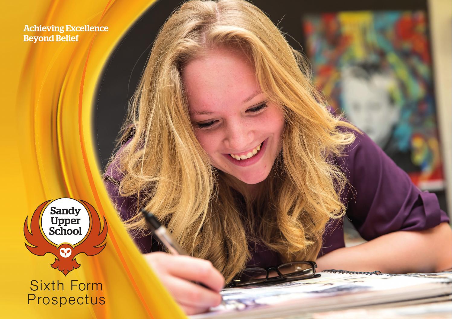 Sandy Upper School Sixth Form Prospectus by W S A - Issuu