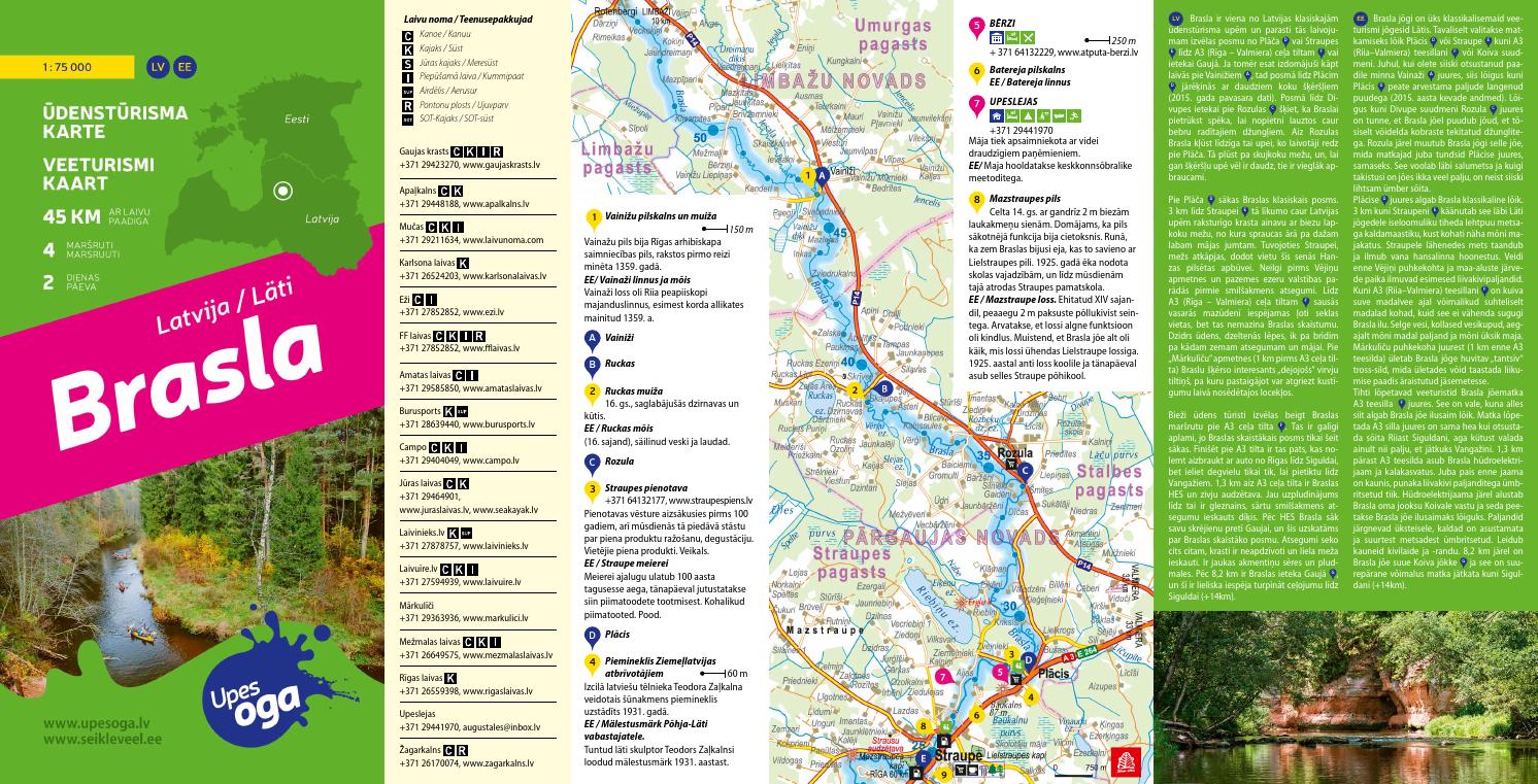 Braslas upe LV un EE by Vidzemes plānošanas reģions / Vidzeme Planning ...