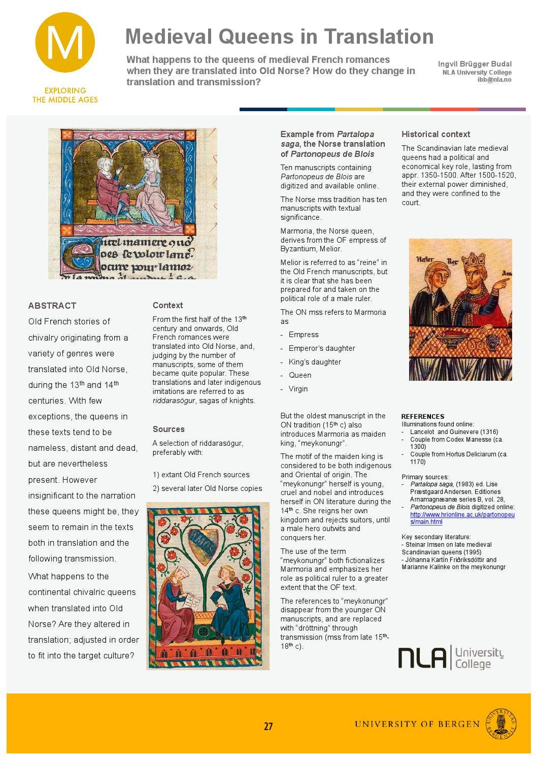 Exploring the Middle Ages, Posters 2015 by Det humanistiske fakultet ...