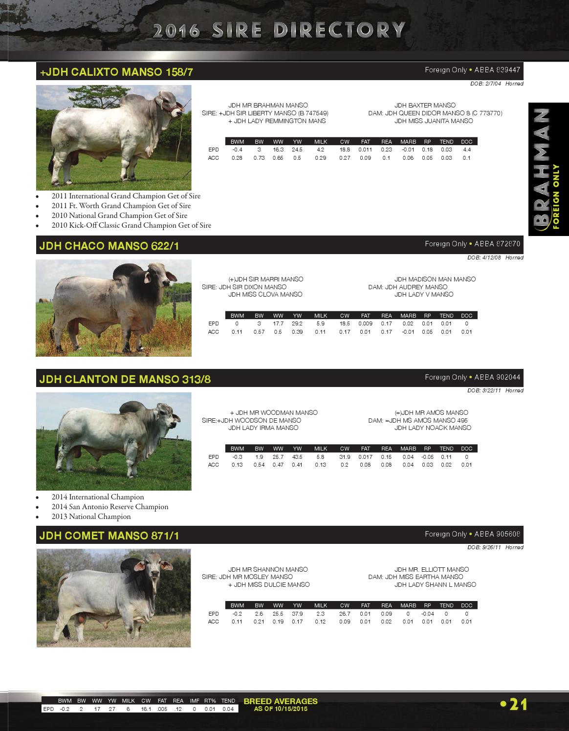 Bovine Elite Semen Directory - 2016 by Cattle In Motion, LLC - Issuu