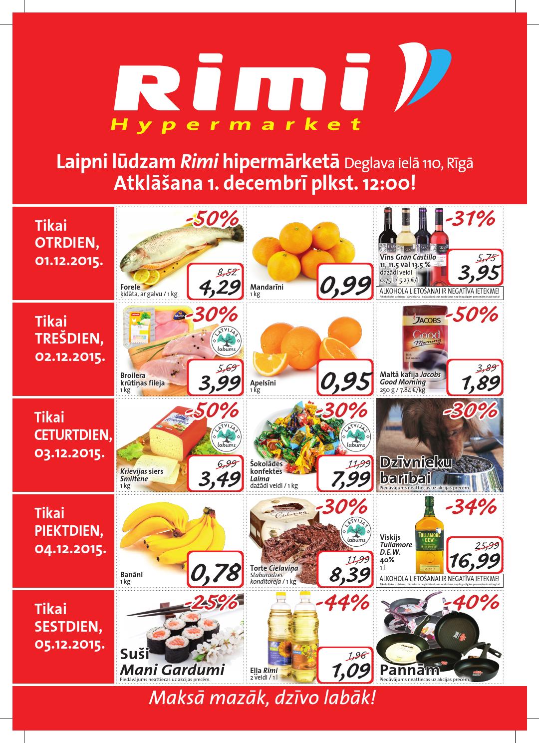 Rimi hipermārketa atklāšana Rīgā, Deglava ielā 1.12. - 7.12. by Rimi ...