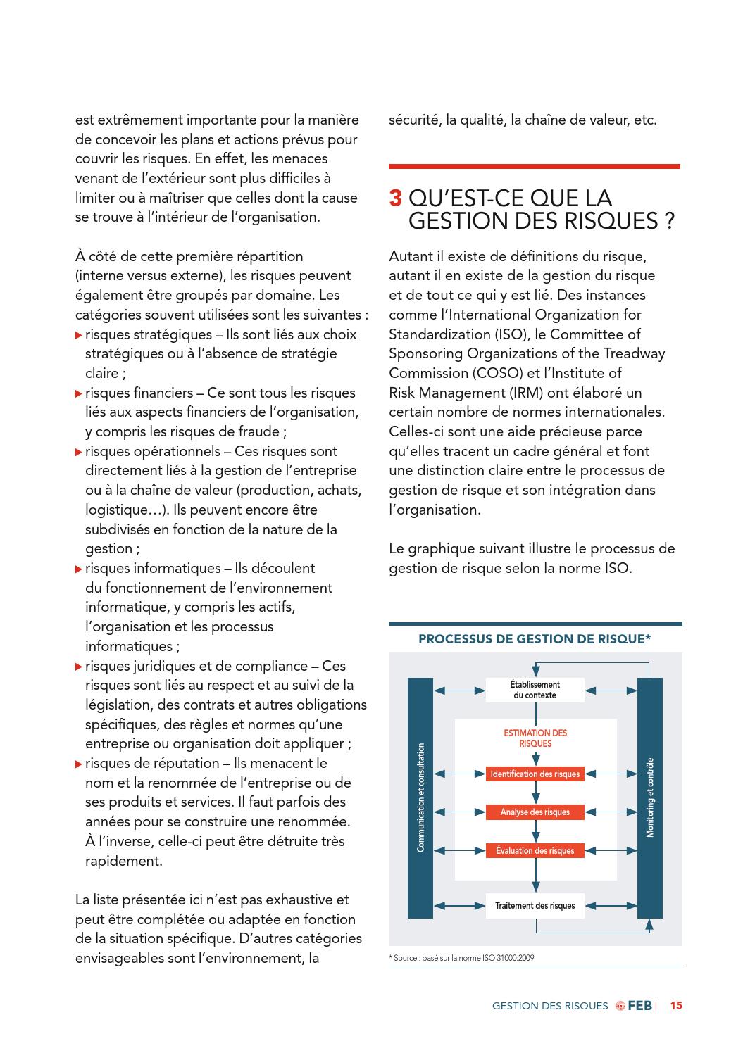 Gestion des risques. Guide pratique pour une politique durable by VBO-FEB - Issuu