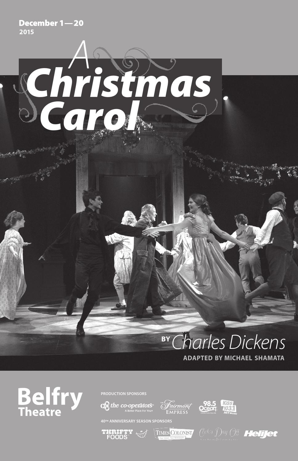A Christmas Carol - Programme by Belfry Theatre - Issuu