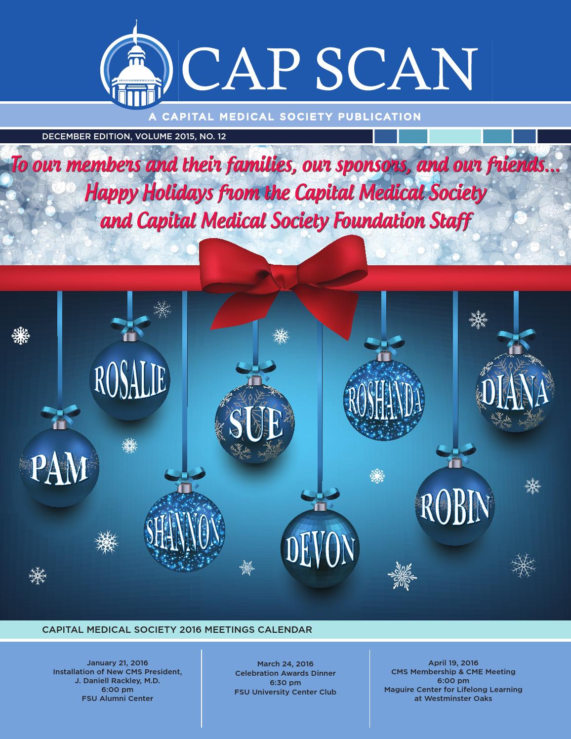 Cap Scan - December 2015 by Capital Medical Society - Issuu