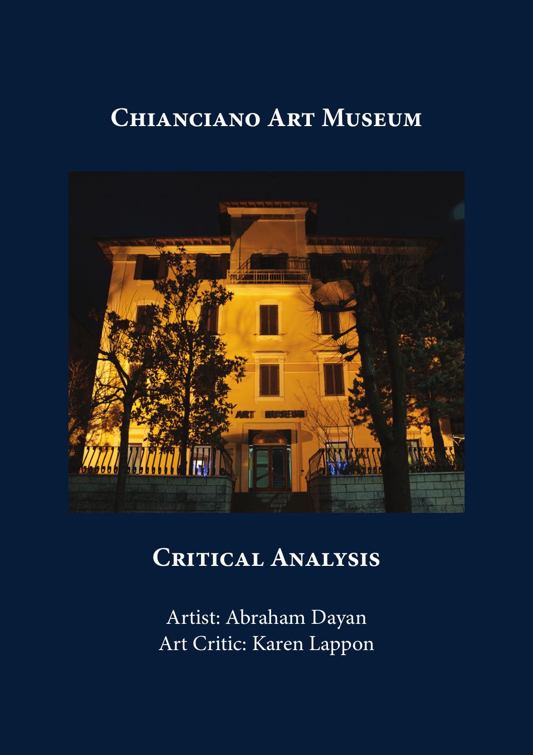 Abraham Dayan by Chianciano Art Museum - Issuu