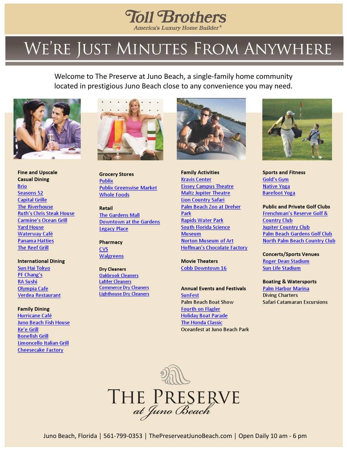 The Preserve at Juno Beach Hometown Guide by Toll Brothers, Inc. - Issuu