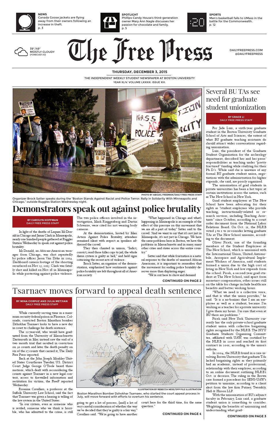 12-3-2015 by The Daily Free Press - Issuu
