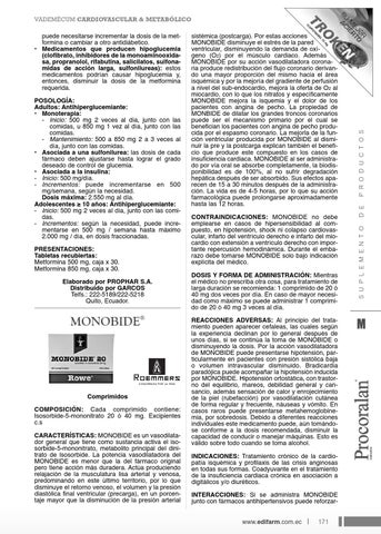 Vademecum cardiovascular y metabolico edifarm 2015 by Edifarm & Cía ...