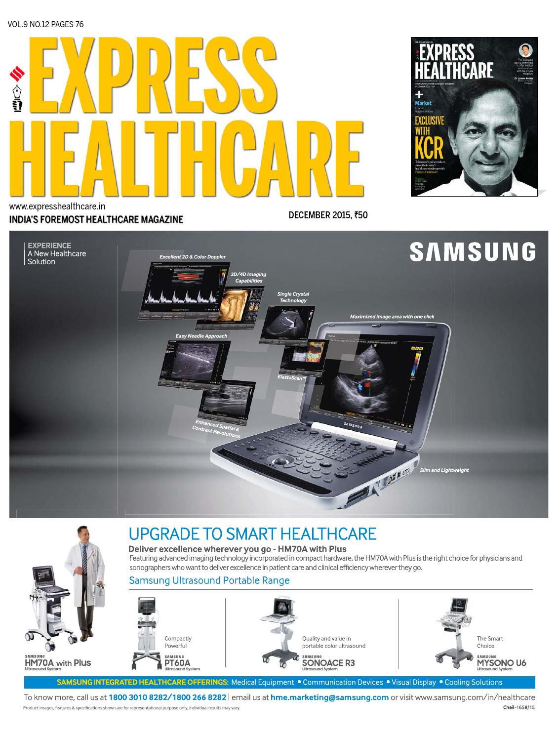 Express Healthcare (Vol.9, No.12) December, 2015 by Indian Express - Issuu