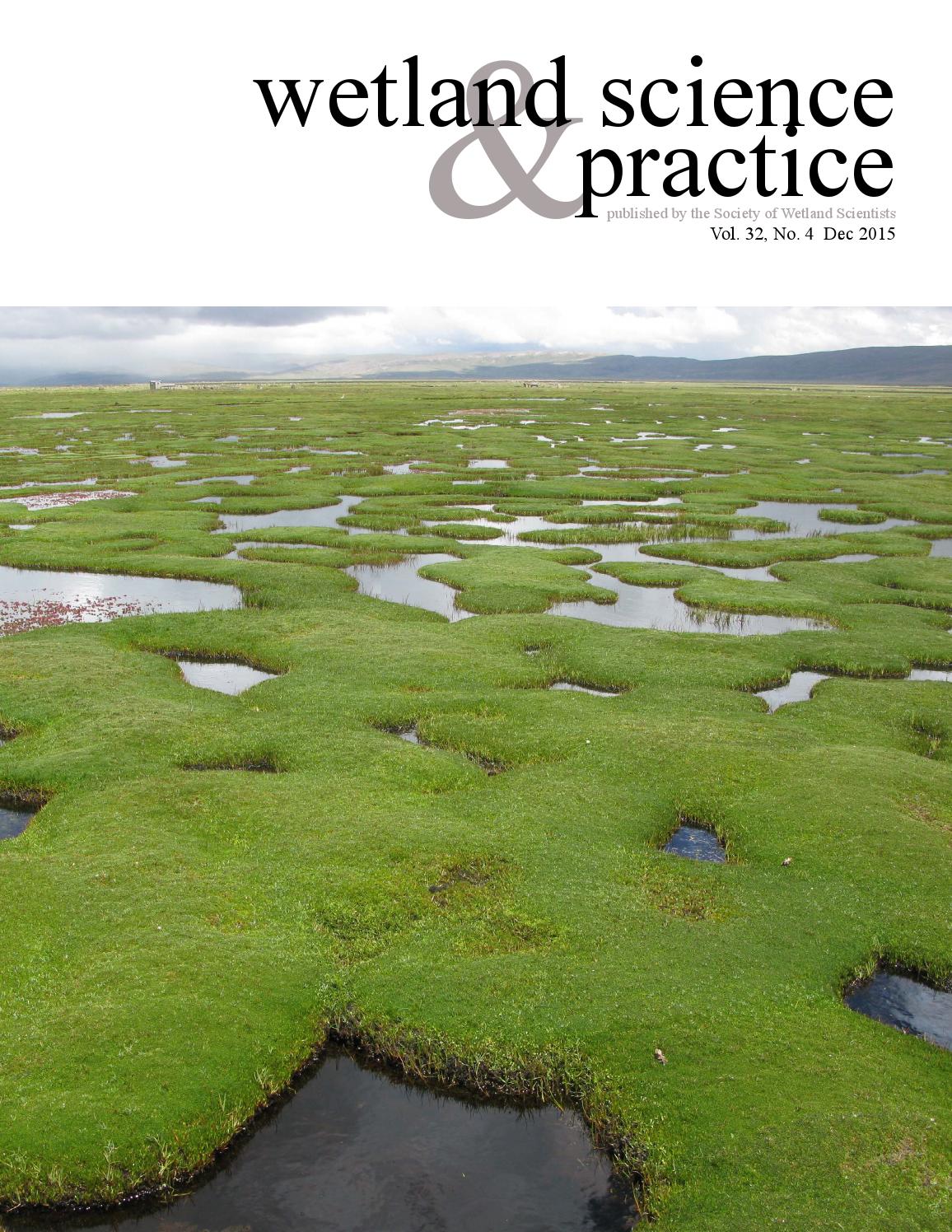Dec 2015 Wetland Science & Practice by Society of Wetland Scientists ...