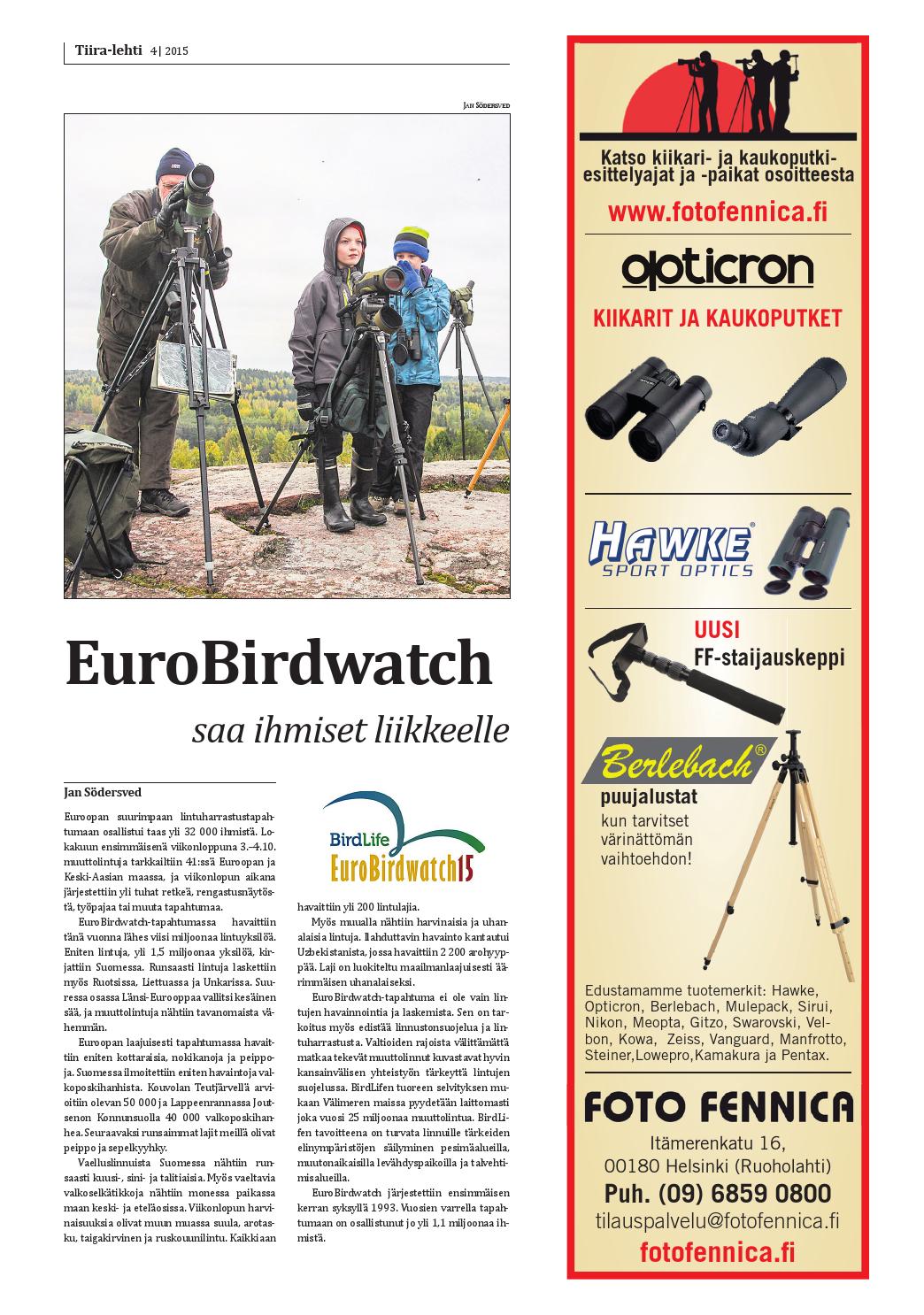 Tiira 4/15 by BirdLife Suomi - Issuu