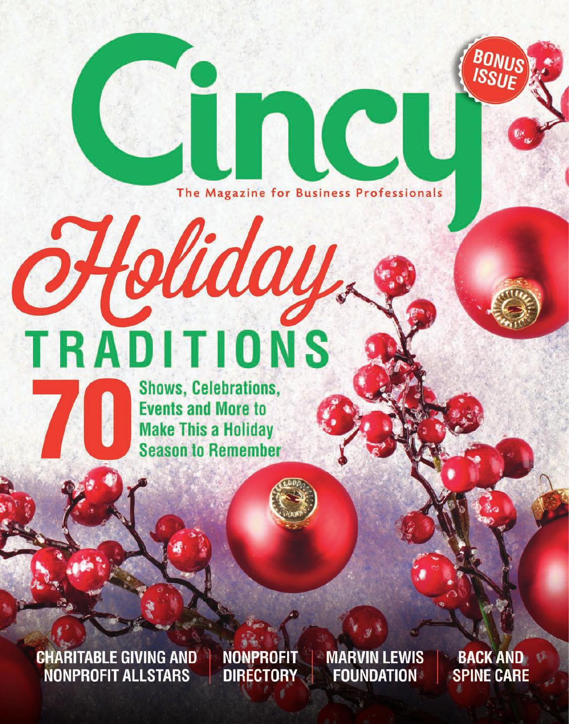 CIncy Magazine 2015 Holiday Traditions Issue by Cincy Magazine - Issuu