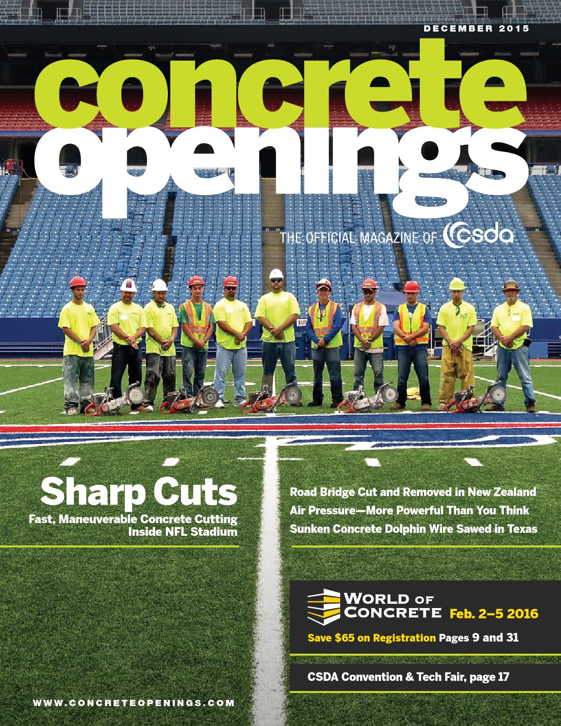 CO Dec 2015 Issue by Concrete Openings Archive - Issuu
