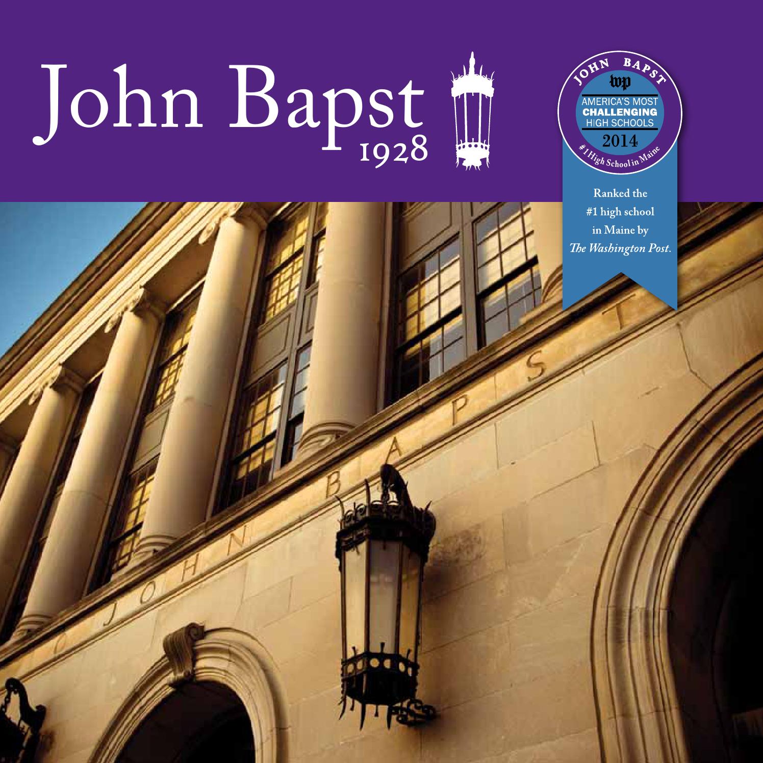 Viewbook 2015 by John Bapst Memorial High School - Issuu