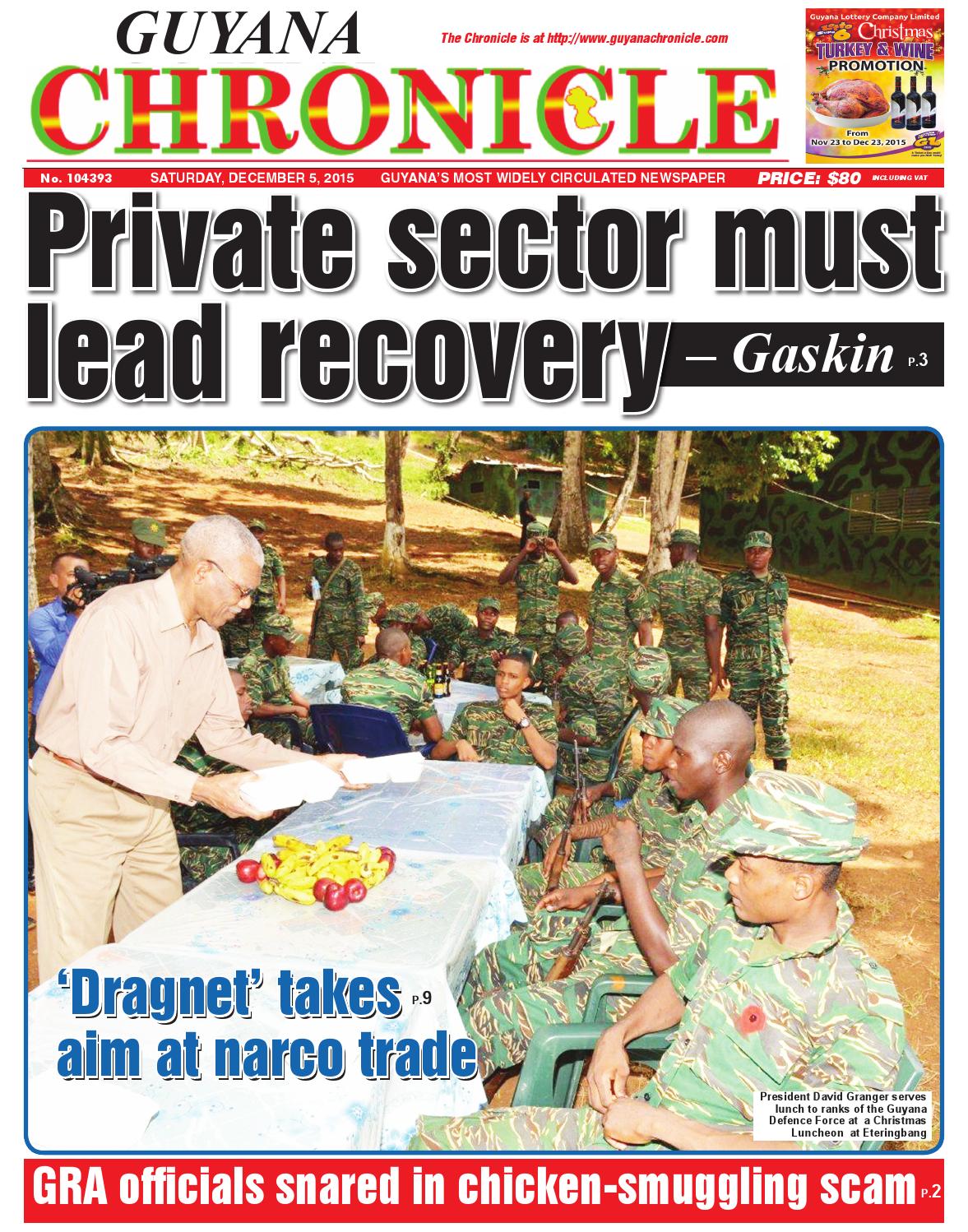 Chronicle 12 05 2015 by Guyana Chronicle - Issuu
