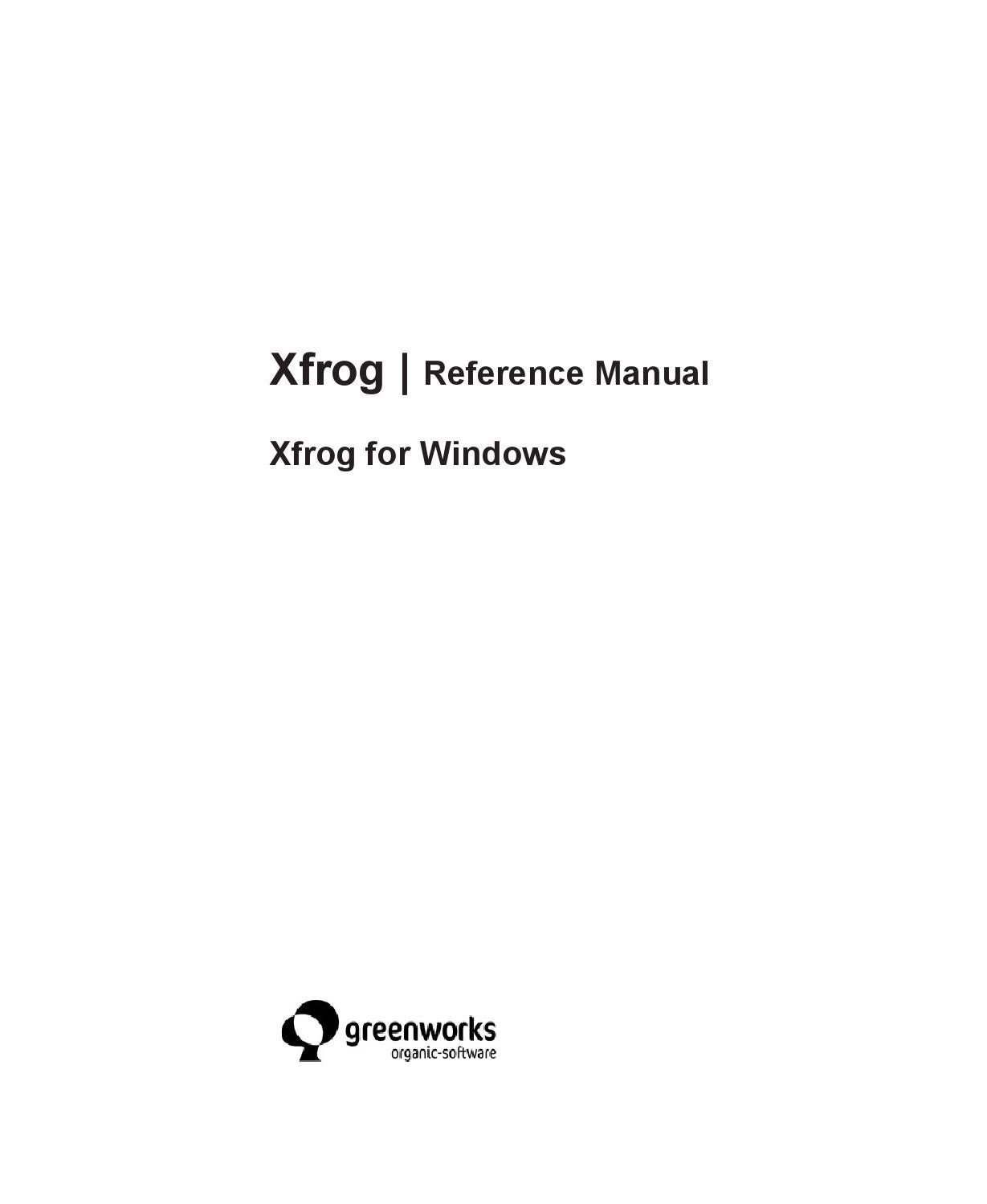 Xfrog 35 manual english by XFROG - Issuu