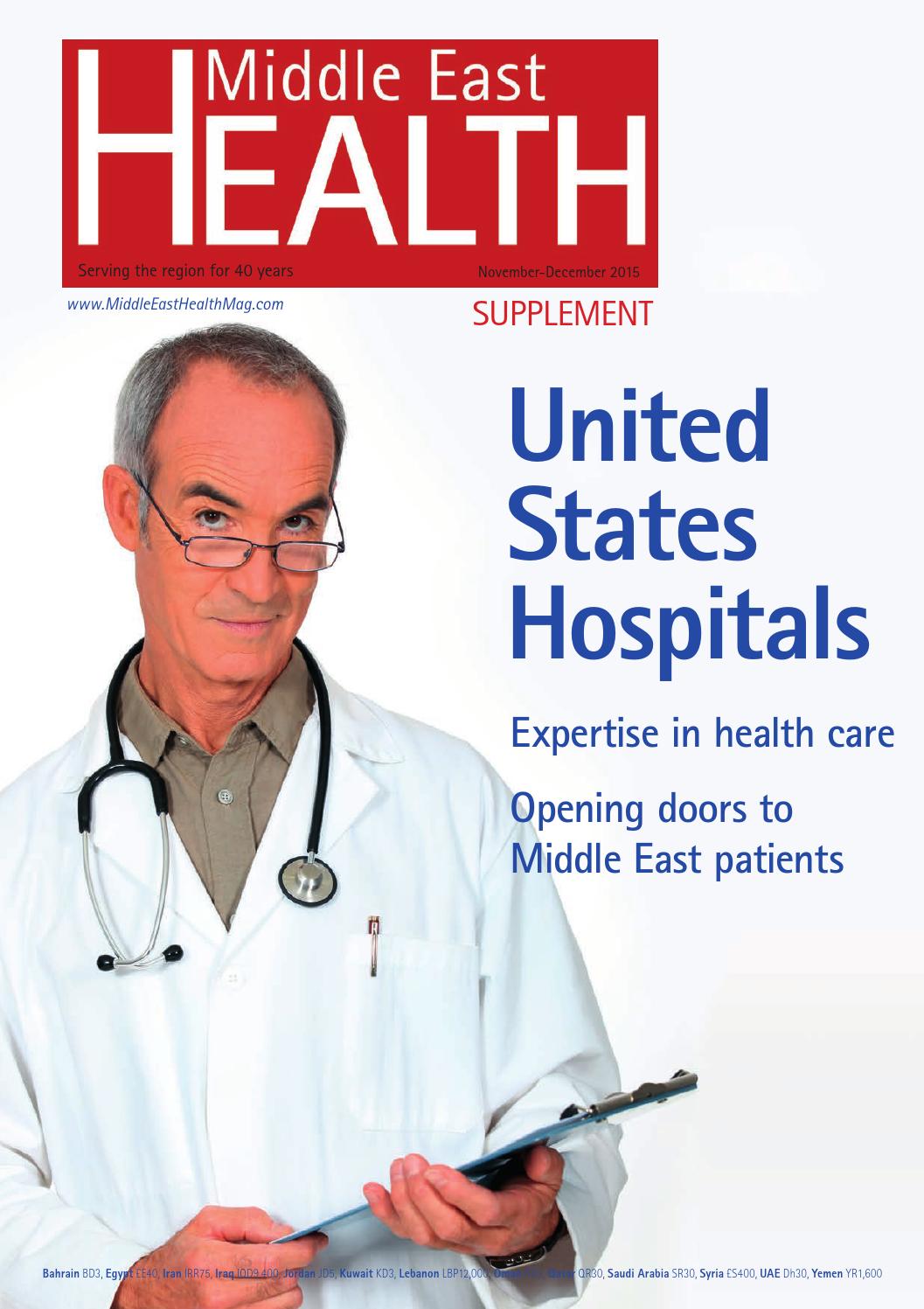 Middle East Health Magazine - North American Hospitals by Middle East ...