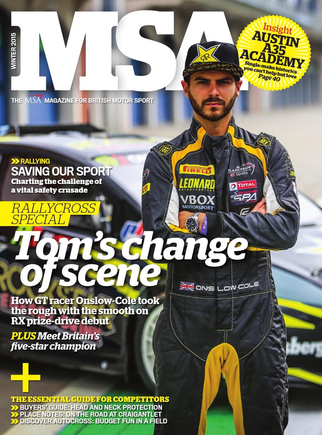 MSA magazine, winter 2015 by Motorsport UK - Issuu