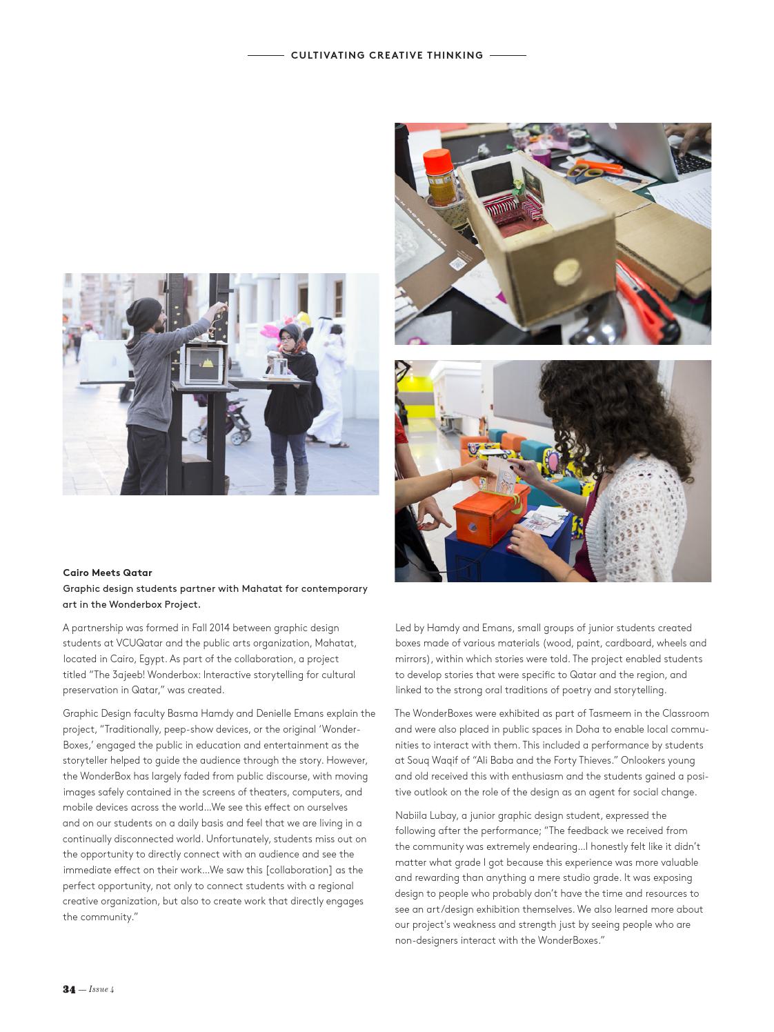 Context Magazine 2014-2015: Issue 4 by VCUQatar - Issuu