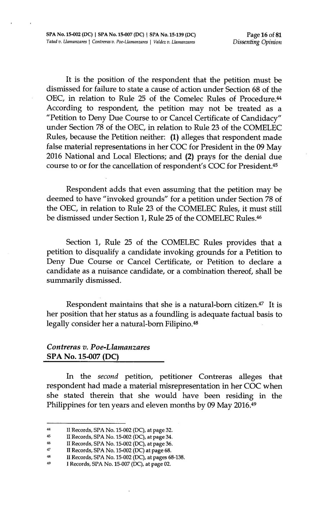 POE-LLAMANZARES - OMNIBUS RESOLUTION 12.11.15 (First Division) by ...