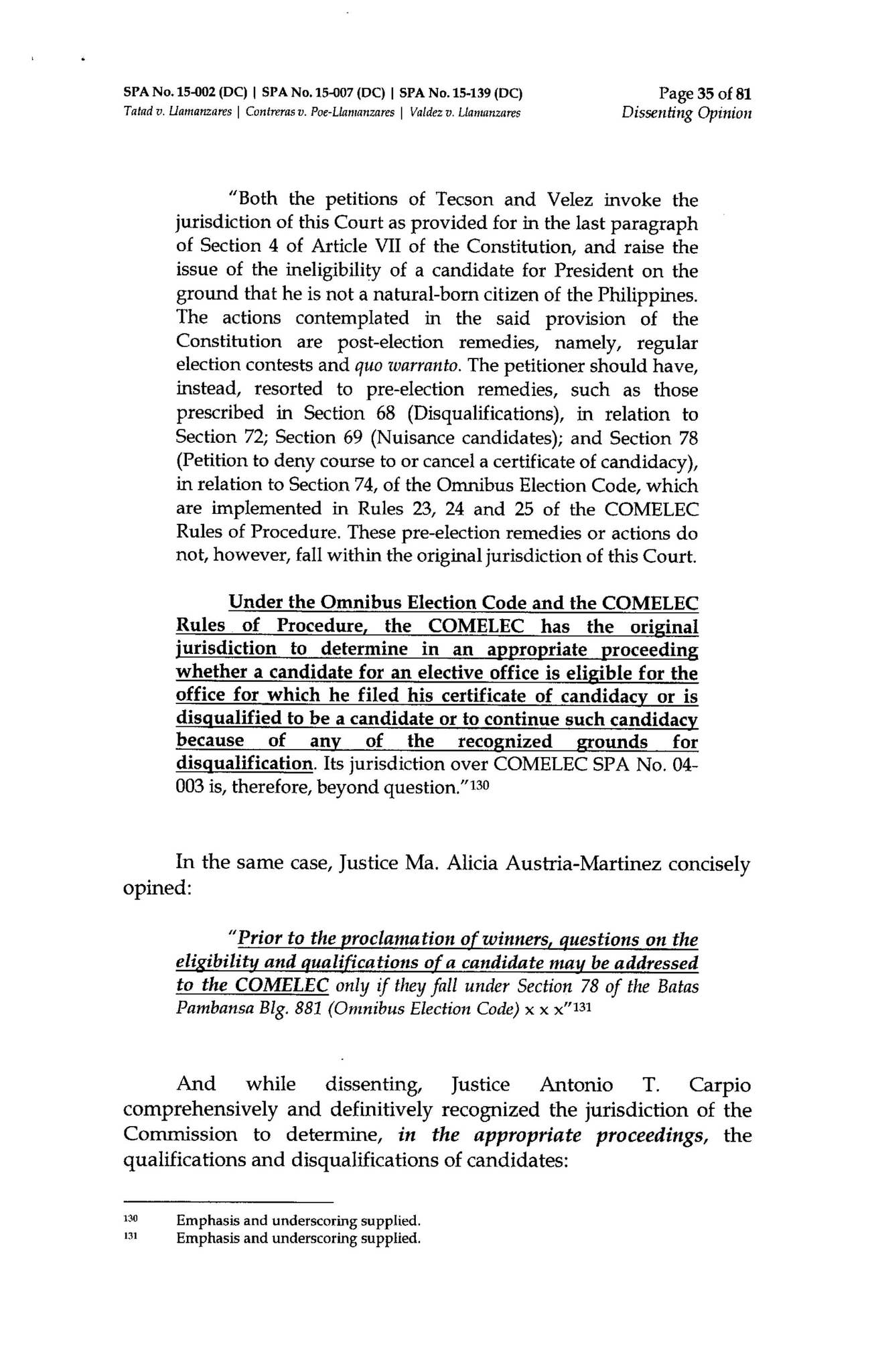 POE-LLAMANZARES - OMNIBUS RESOLUTION 12.11.15 (First Division) by ...