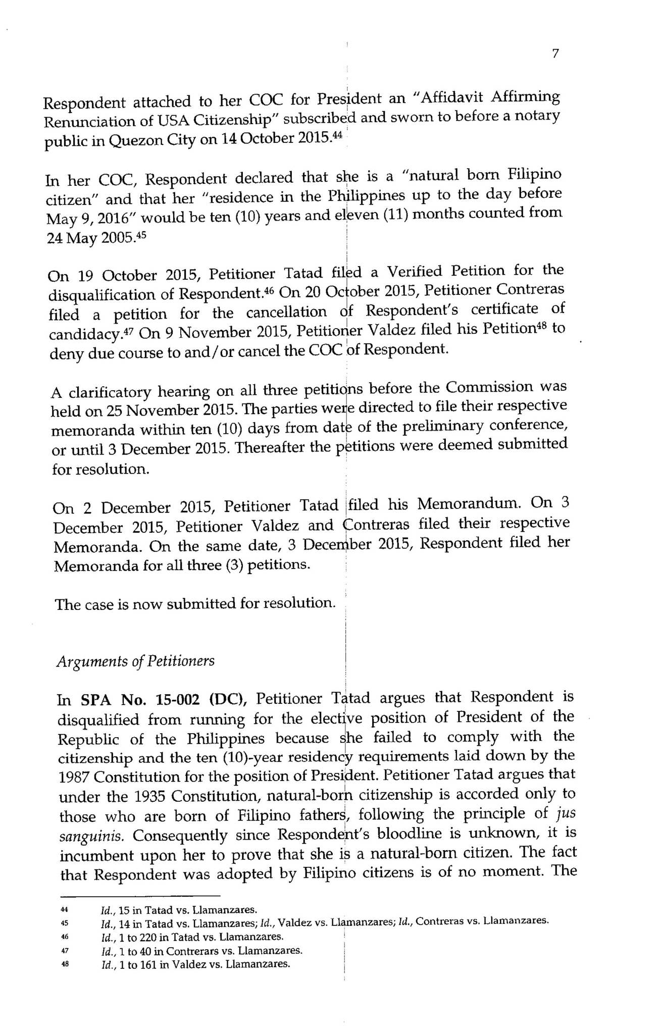 POE-LLAMANZARES - OMNIBUS RESOLUTION 12.11.15 (First Division) by ...