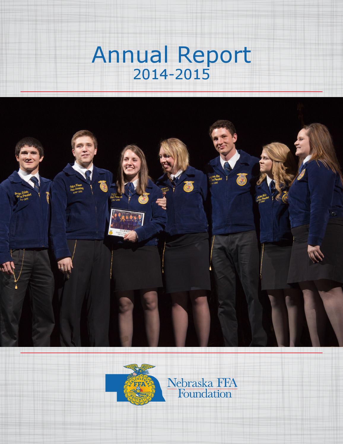 2014-15 Annual Report by Nebraska FFA Foundation - Issuu