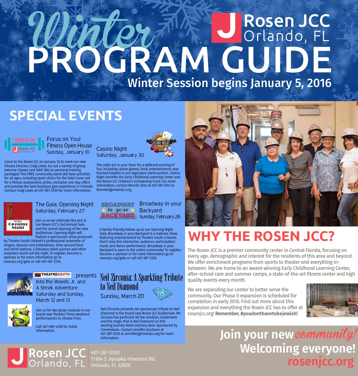 Rosen JCC Winter 2016 Program Guide by Rosen JCC - Issuu