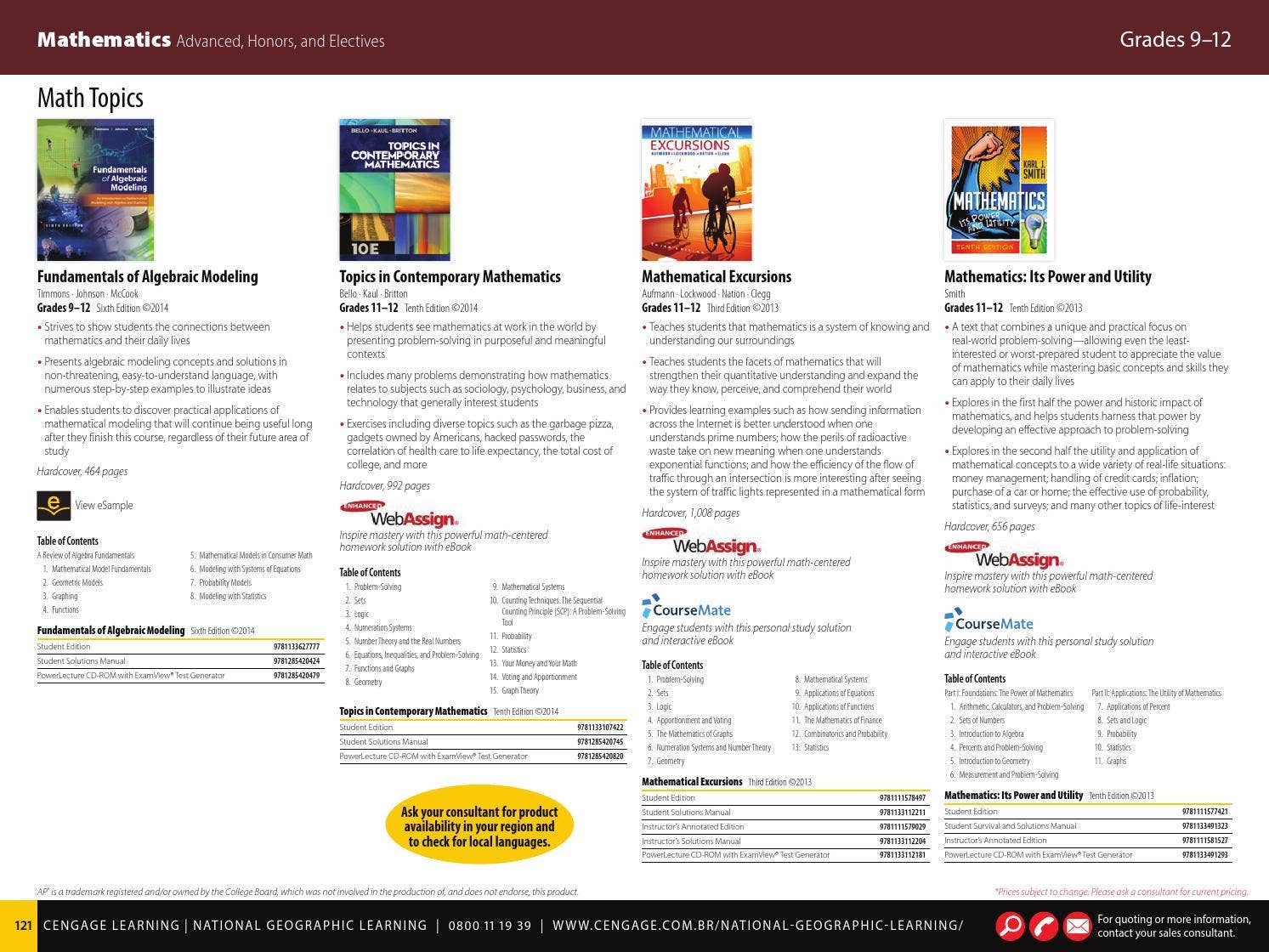 Cengage Learning | National Geographic Learning PreK-12 Catalog 2015-16 ...