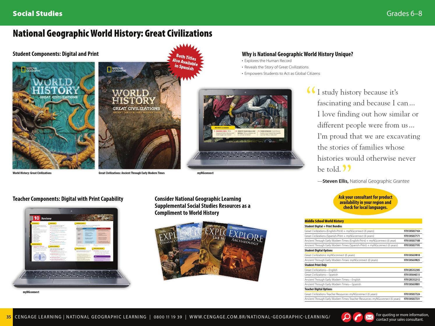 Cengage Learning | National Geographic Learning PreK-12 Catalog 2015-16 ...