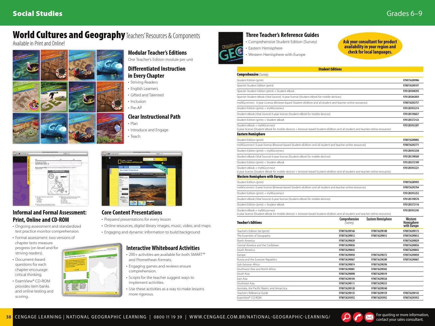 Cengage Learning | National Geographic Learning PreK-12 Catalog 2015-16 ...