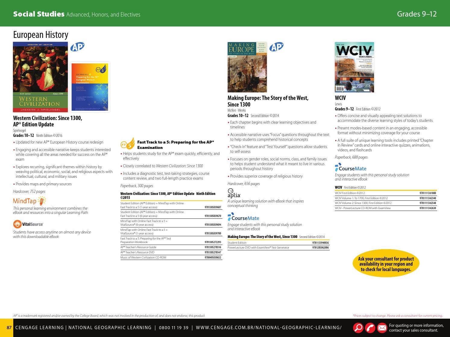 Cengage Learning | National Geographic Learning PreK-12 Catalog 2015-16 ...