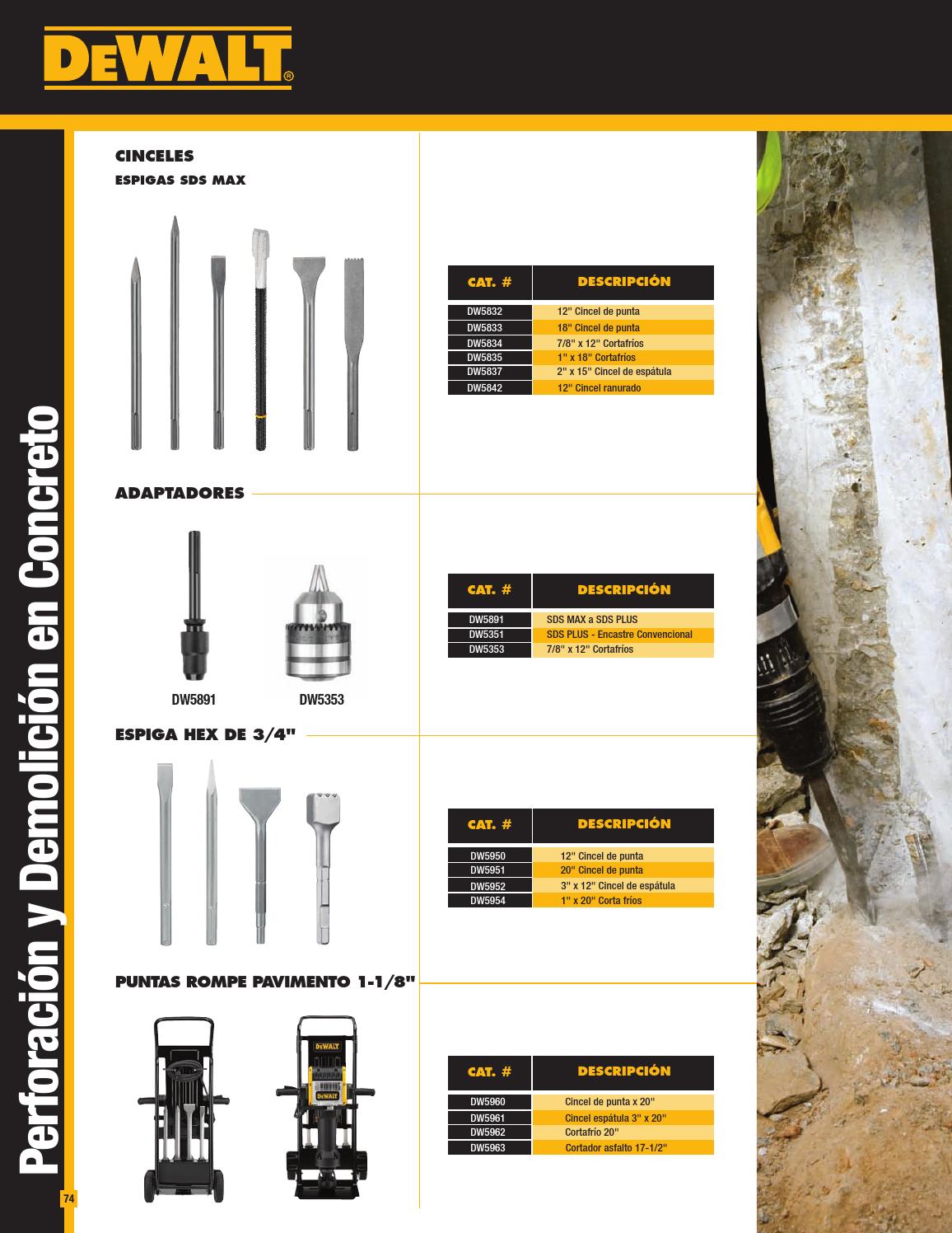 Catálogo dewalt 2014 by Importaciones Vega - Issuu