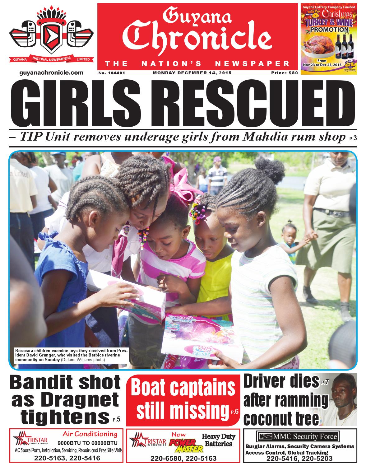 Chronicle 12 14 2015 by Guyana Chronicle - Issuu
